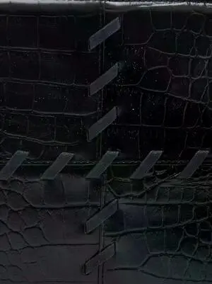 Saint Laurent Croc-embossed Leather Tote Bag