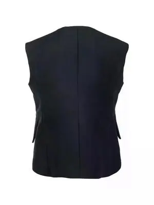 Celine Asymmetric Sleeveless Vest