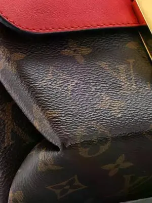 LOUIS VUITTON Locky Handbag Monogram Canvas With Leather Bb Satchel