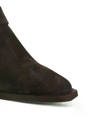 BIBI LOU Harness-detail Suede Cowboy Boots