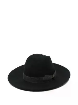 Borsalino Deva Wide-brim Wool Hat - Black
