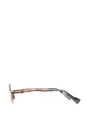KUBORAUM Round-frame Textured Sunglasses