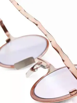 KUBORAUM Round-frame Textured Sunglasses