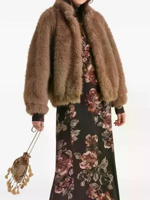 Malìparmi Faux-fur Oversized Jacket
