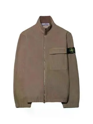 Stone Island 1200033 Wool Nylon Flannel-tc Overshirt - Neutrals