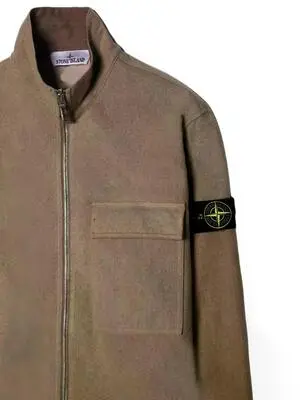 Stone Island 1200033 Wool Nylon Flannel-tc Overshirt
