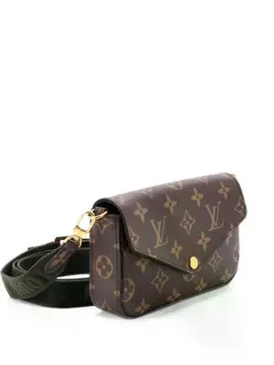 LOUIS VUITTON Felicie Strap & Go Handbag Monogram Canvas Crossbody Bag