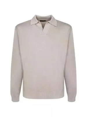 DELL'OGLIO Ribbed-knit Sweater - Neutrals