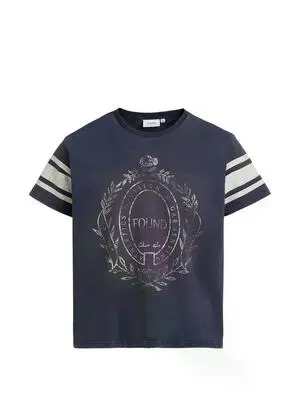 FOUND Collegiate Crest T-shirt - Blue