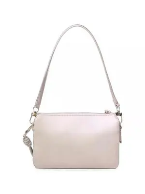 V°73 Tracollina Zircone Logo-plaque Shoulder Bag - Neutrals