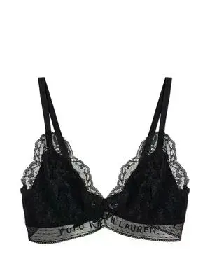Polo Ralph Lauren Lace-trimmed Logo-band Bra