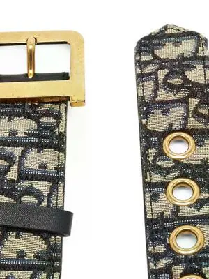 Dior 2019 Diorquake Oblique Canvas Belt