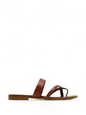Manolo Blahnik Susa Leather Sandals
