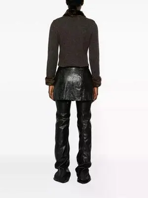Moschino 2000s Faux-fur Trim Jacket