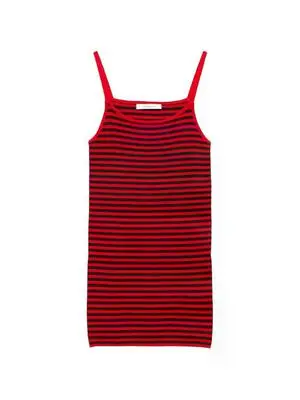 Gimaguas Magalie Striped Mini Dress - Red
