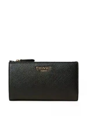 TWINSET Logo-lettering Wallet - Black