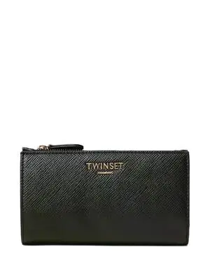 TWINSET Logo-lettering Wallet - Black