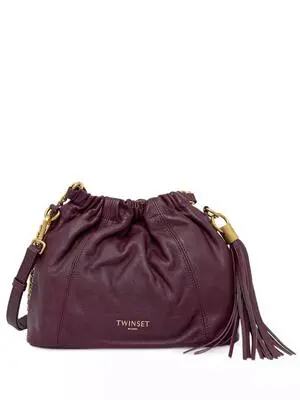 TWINSET Tassel-detail Ruched Shoulder Bag - Purple