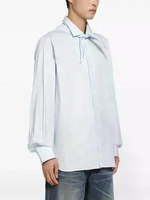 SALON C. LUNDMAN Bandana Striped Shirt