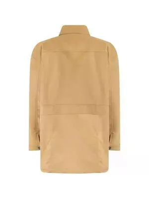 Moschino Logo-plaque Button-up Coat
