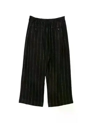ZIGGY CHEN Pinstripe-pattern Pleated Trousers