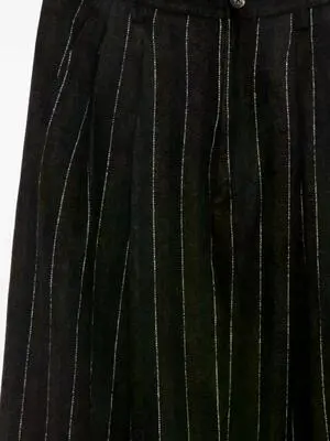 ZIGGY CHEN Pinstripe-pattern Pleated Trousers