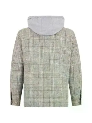 Fedeli Plaid Hooded Jacket