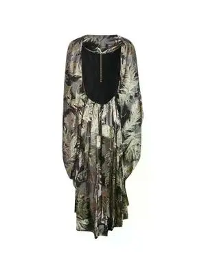Zimmermann Ascent Burnout Peacock-print Top