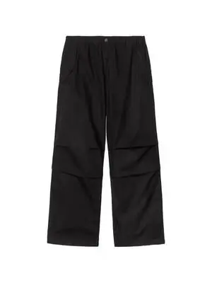 Carhartt Work In Progress Fletcher Logo-patch Trousers - Black