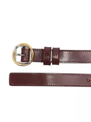 Jacquemus Circular Buckle Leather Belt