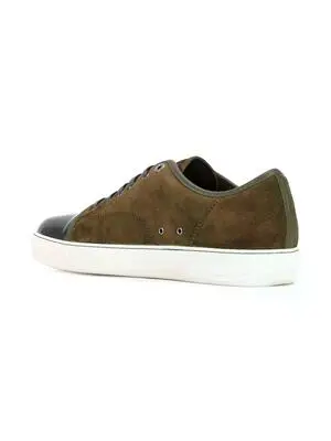 LANVIN Patent-leather Cap-toe Sneakers