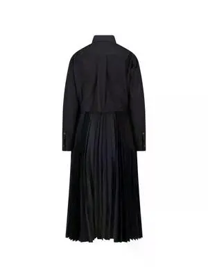 Sacai Pleated Drawstring-waist Dress