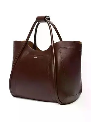 Max Mara Marine Leather Tote Bag - Brown