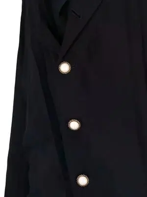 Comme Des Garçons Layered Pearl-button Coat