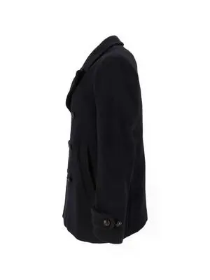 Montedoro Double-breasted Peacoat - Blue