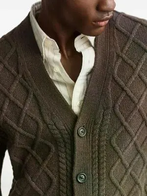 Gant Cable-knit Wool Cardigan