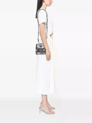 Dior 2022 Mini Embroidered Canvas Plan De Paris Lady D Lite Satchel