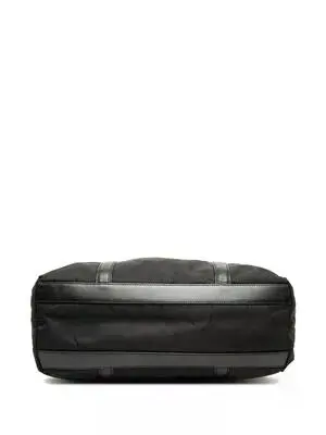 Prada 2013-2026 Saffiano Trimmed Tessuto Tote Bag