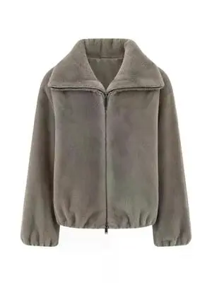 P.a.r.o.s.h Faux-fur Elasticated-hem Jacket