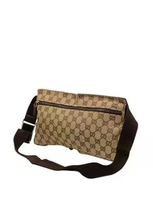 Gucci 2000-2015 Gg Canvas Double Pocket Belt Bag