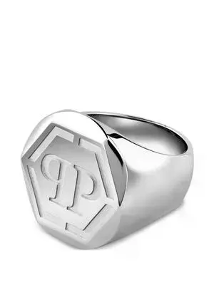 Philipp Plein Plein Edge Logo-engraved Ring