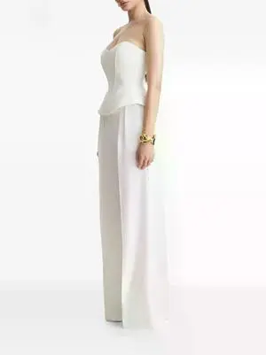 BENEDETTO Structured Peplum Corset Top