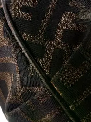 Fendi Chef Chain Zucca Canvas Medium Hobo Bag