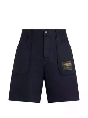 Moschino Logo-patch Shorts - Blue