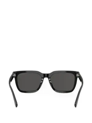COACH Cfu12 Squared-frame Sunglasses - Black