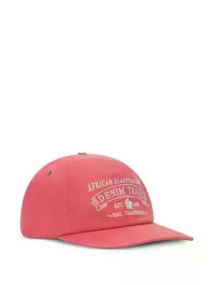 DENIM TEARS Adg Stamp Cap - Red