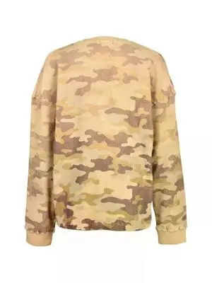 BREATH Camouflage-print Sweatshirt - Neutrals