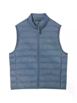 Lacoste Logo-patch Quilted Gilet - Grey