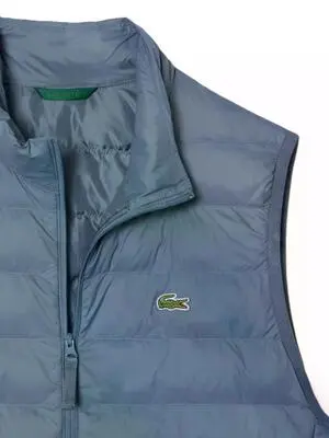 Lacoste Logo-patch Quilted Gilet - Grey
