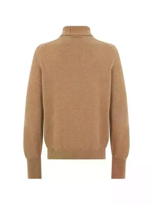 Fedeli Roll-neck Cashmere Sweater - Brown